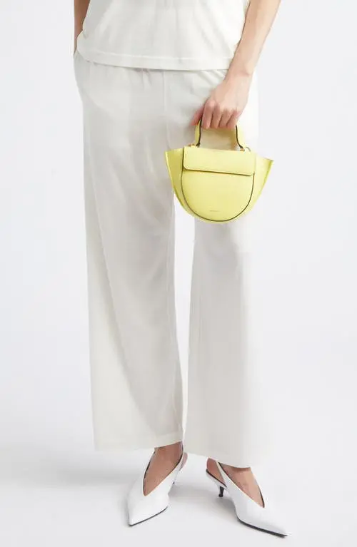 WANDLER Small Hortensia Leather Handbag - Lemon