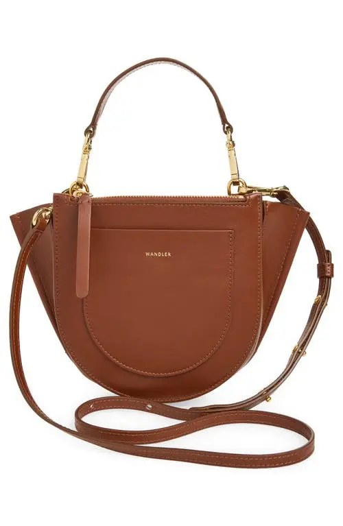 WANDLER Hortensia Mini Handbag - Beige Raffia