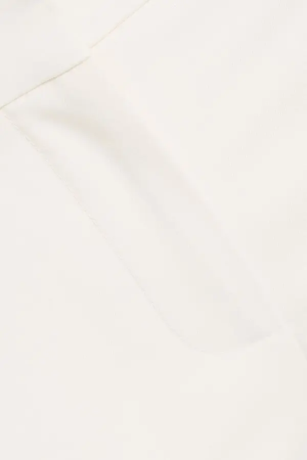 Alexander McQueen Cropped Flared Wool Pants With Lace Trim