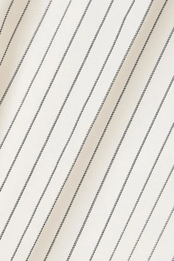 TOM FORD Pinstriped Wool-blend Twill Straight-leg Pants - Ivory