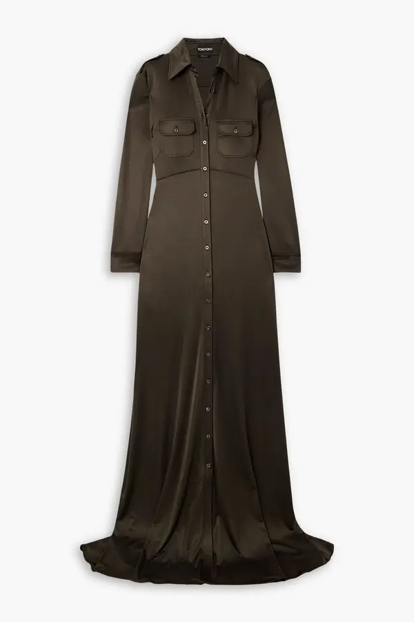 TOM FORD Satin Gown - Chocolate