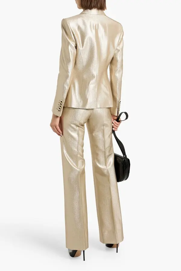 TOM FORD Wool-blend Lamé Blazer
