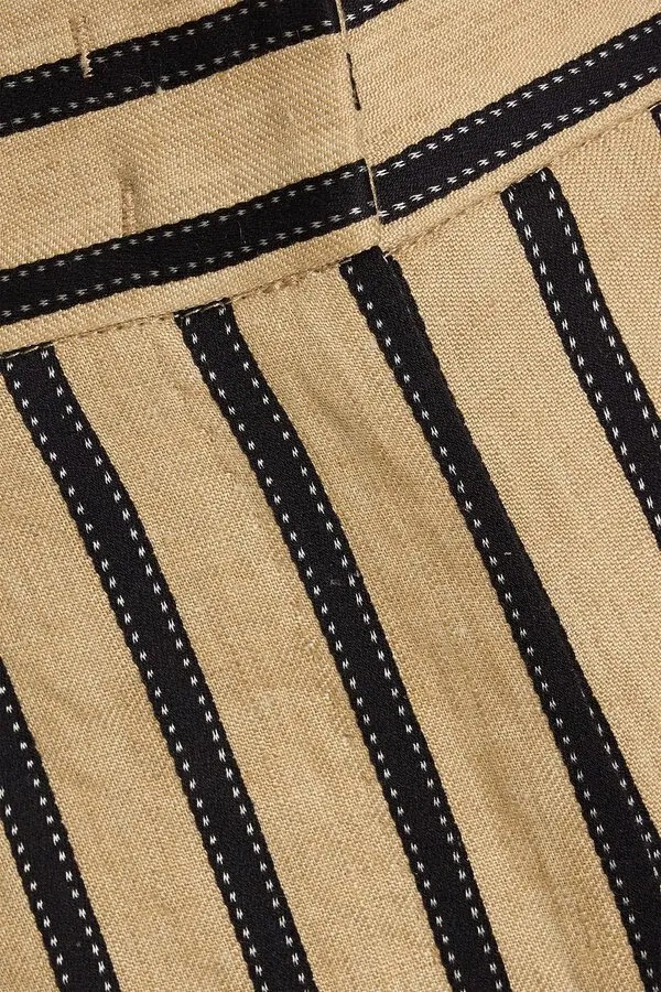 Max Mara Cestino Striped Wide-leg Pants - Sand