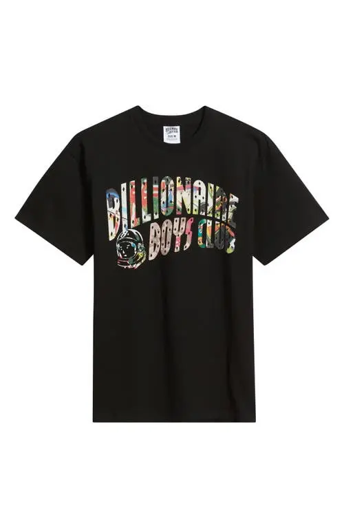 BILLIONAIRE BOYS CLUB Curve Collage Cotton Graphic T-shirt - Black