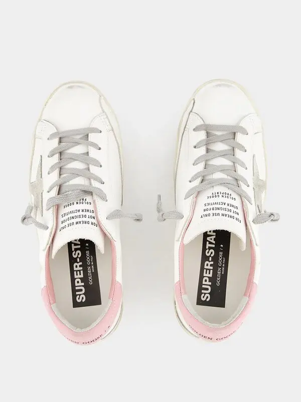 GOLDEN GOOSE Superstar Distressed Sneakers - White