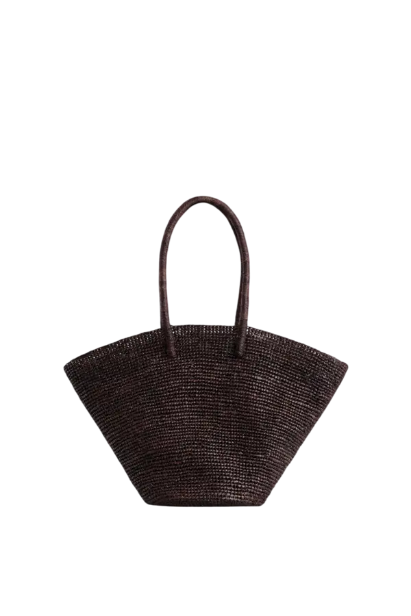 Cos Hand-woven Market Tote - Brown