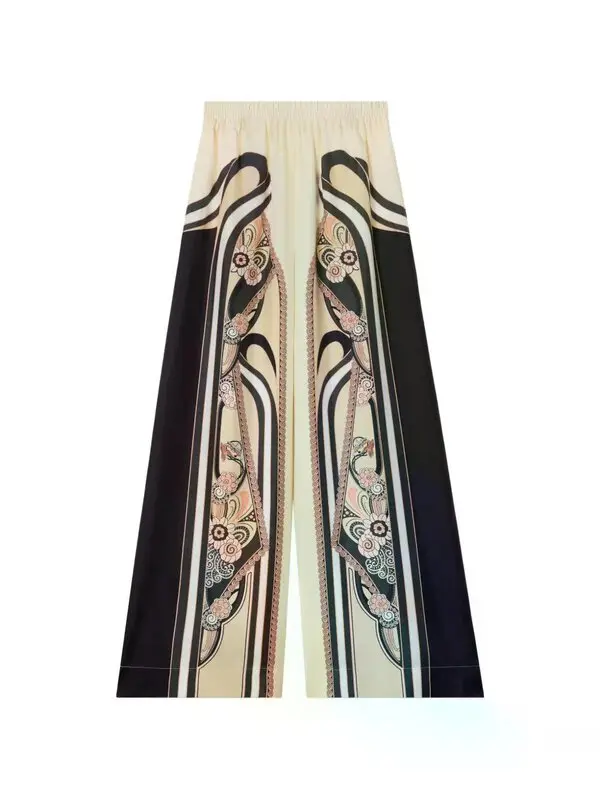 La DoubleJ Floral-print Palazzo Trousers