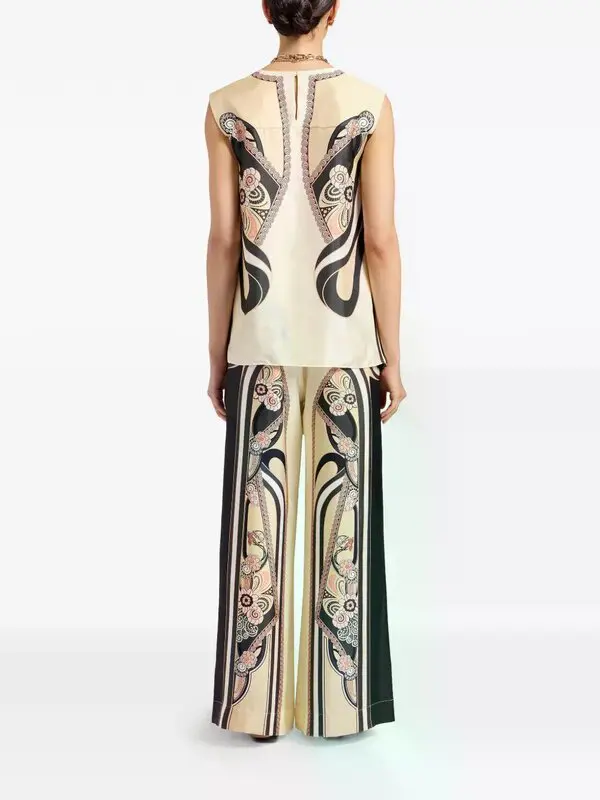La DoubleJ Floral-print Palazzo Trousers