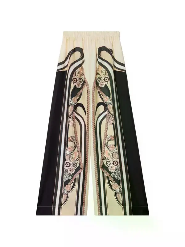 La DoubleJ Floral-print Palazzo Trousers
