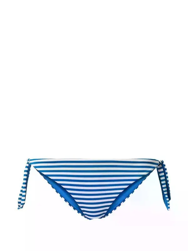 TWINSET Striped Tie Bikini Bottoms - Blue