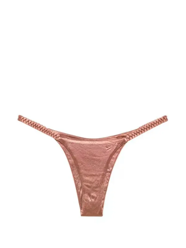 ISA BOULDER High Weave Bikini Bottom - Pink
