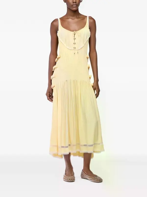 Rabanne Lace-trim Midi Dress