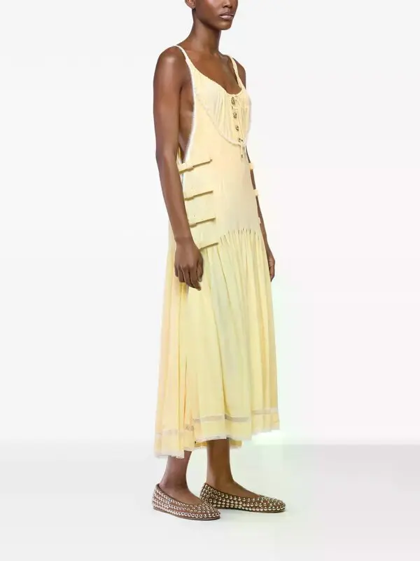 Rabanne Lace-trim Midi Dress
