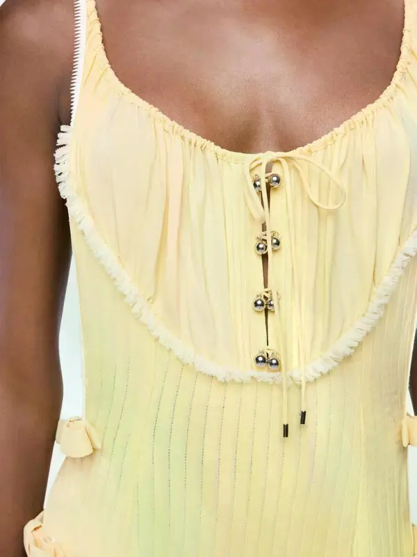 Rabanne Lace-trim Midi Dress