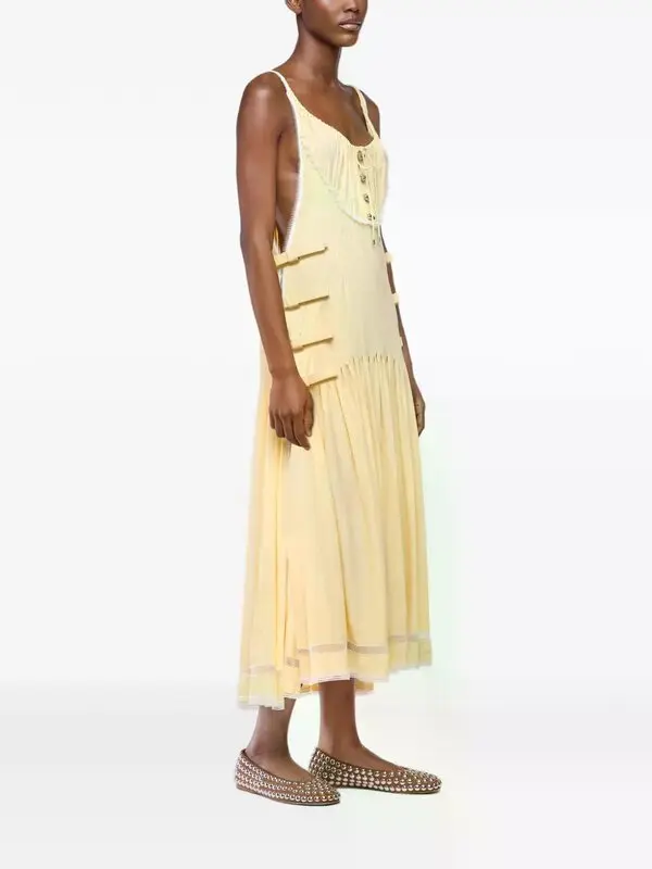 Rabanne Lace-trim Midi Dress