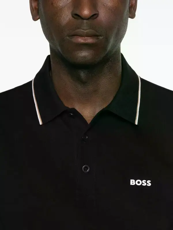 BOSS Tipped Cotton Polo Shirt