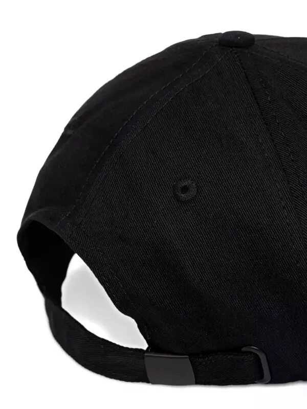 Karl Lagerfeld Logo-lettering Curved-peak Cap - Black