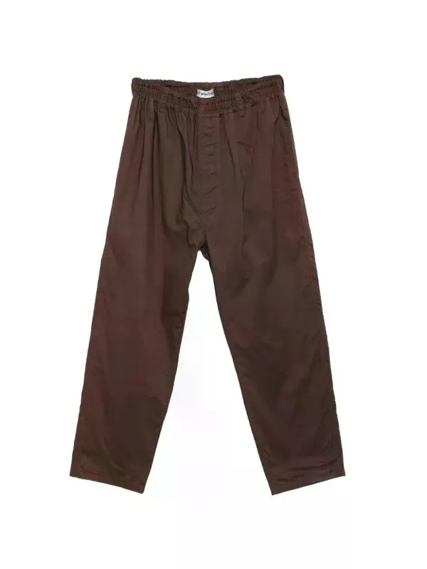 Issey Miyake 1990s Elasticated Trousers - Brown