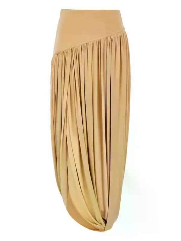 FERRAGAMO Skirt With Basque Waist Detail - Neutrals