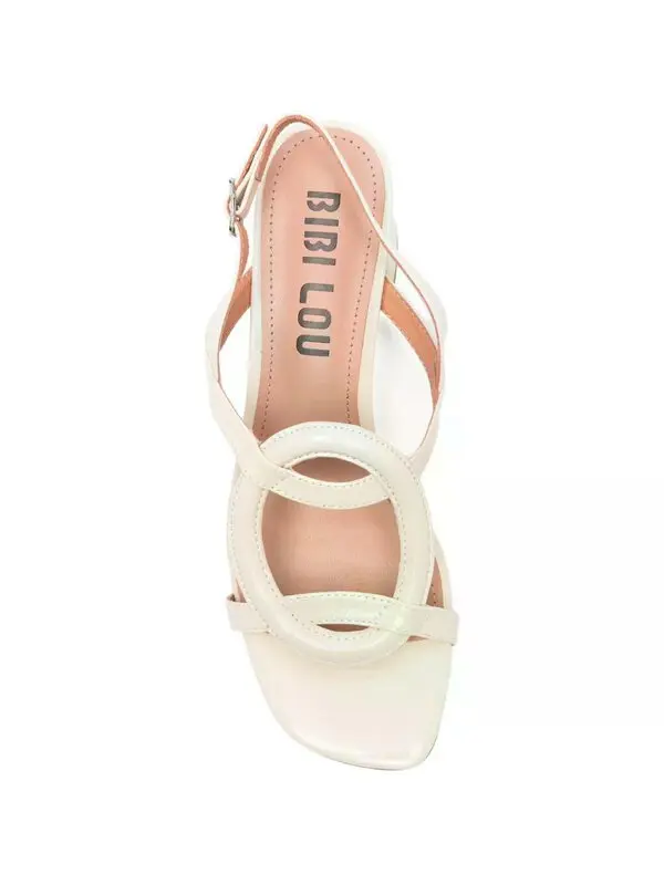 BIBI LOU Cream Ring Detail Buckle Fastening Sandals - Neutrals