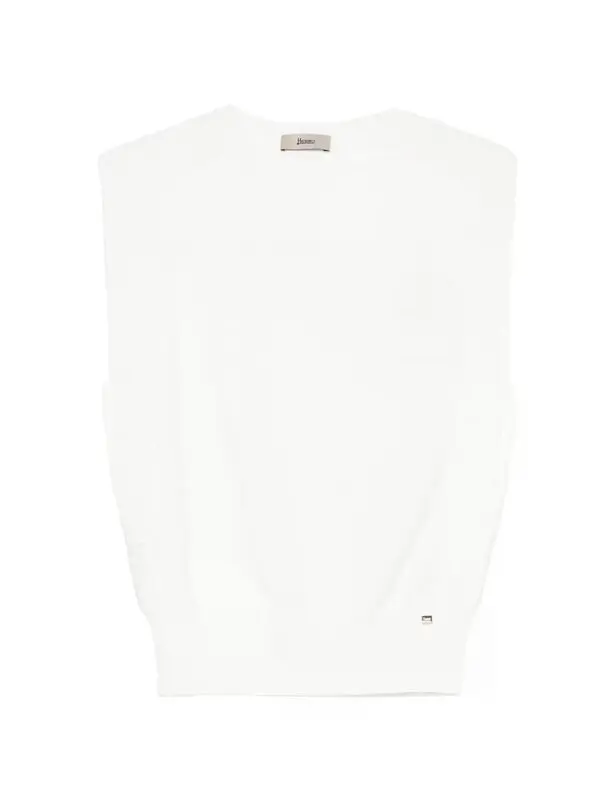 Herno Round-neck Vest - White