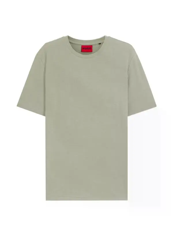 Hugo Slub-interlock T-shirt In A Slim Fit