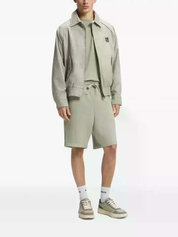 Hugo Slub-interlock T-shirt In A Slim Fit