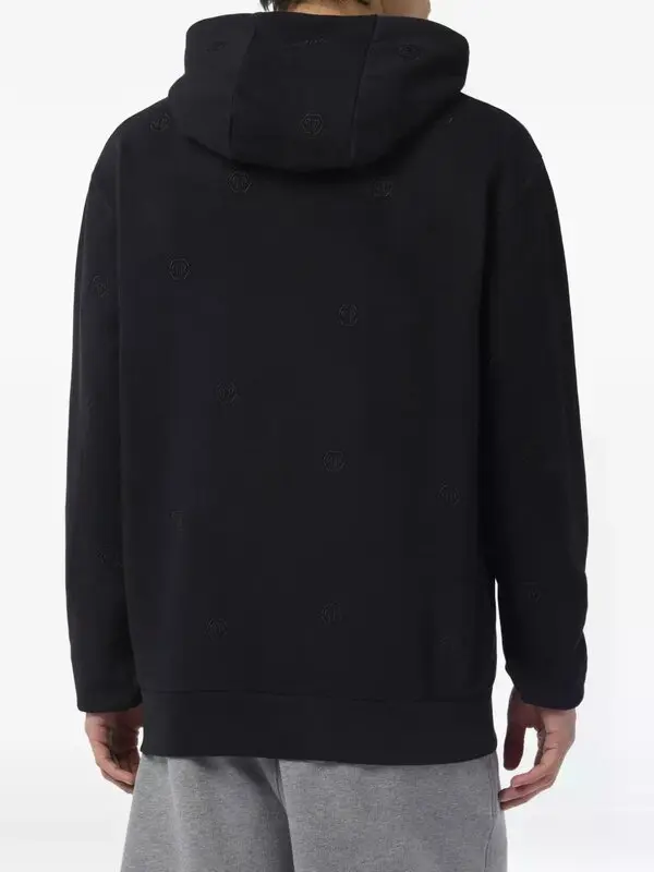 Philipp Plein Monogram Embroidered Hoodie