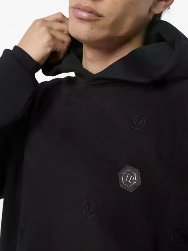 Philipp Plein Monogram Embroidered Hoodie