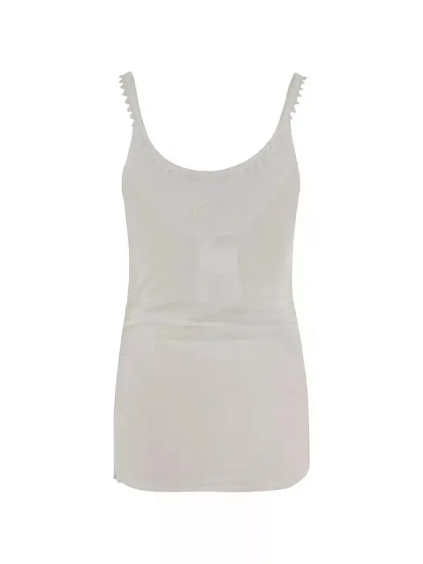 Jacquemus Le Debardeur Clavela Ruched Top - White