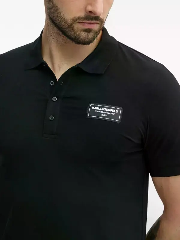 Karl Lagerfeld Logo-patch Polo Shirt