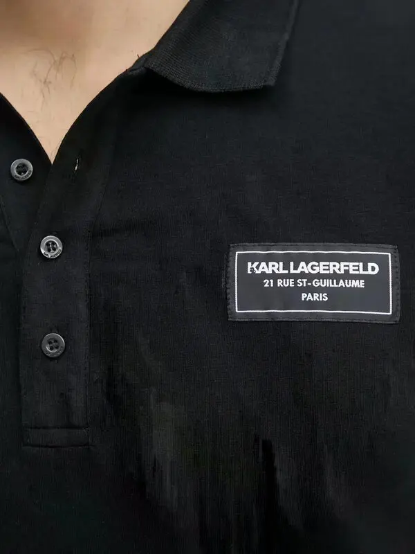 Karl Lagerfeld Logo-patch Polo Shirt