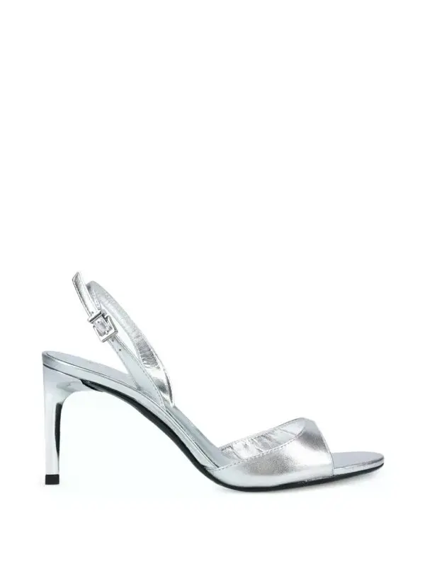 Schutz Metallic Slingback Sandals