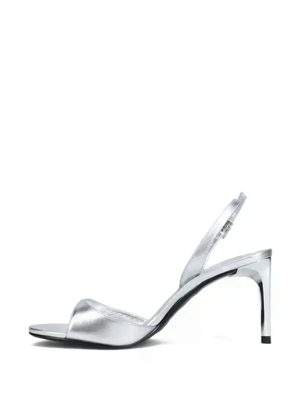 Schutz Metallic Slingback Sandals