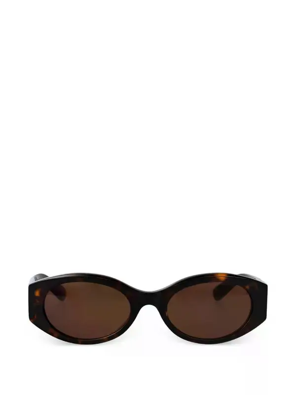 Balenciaga Geometric-frame Sunglasses - Brown