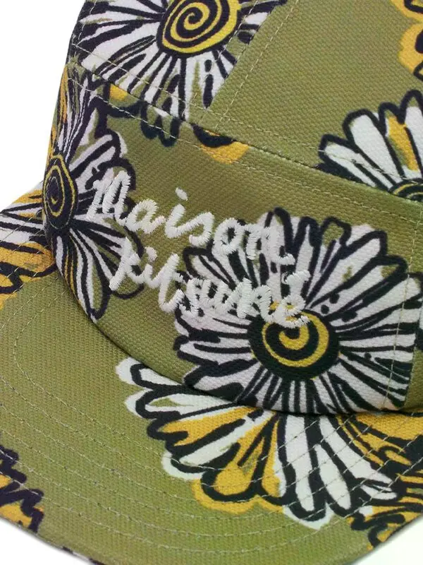 Maison Kitsuné Floral-patterned Cap