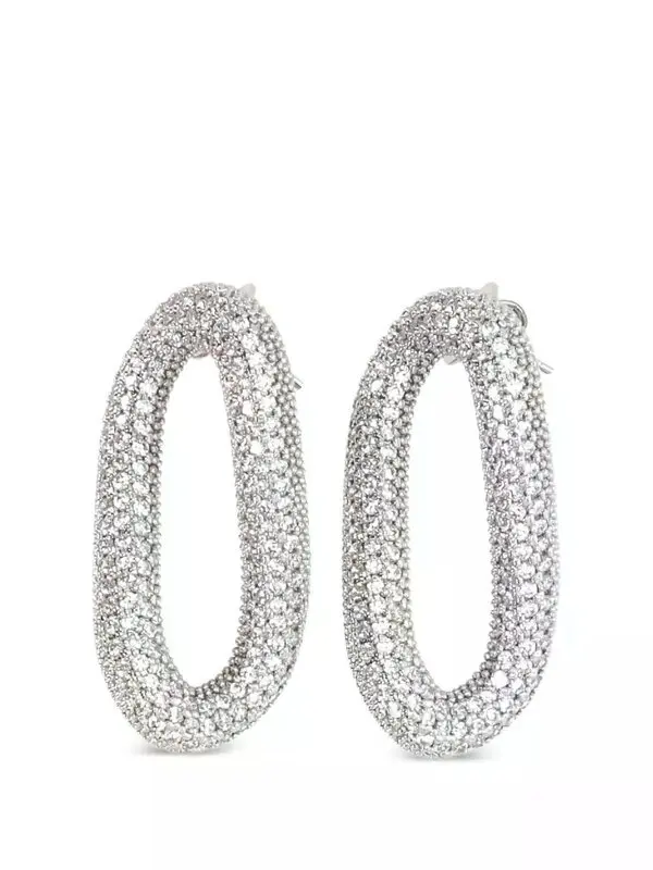 RASNA Zirconia Bijou Earrings - Silver