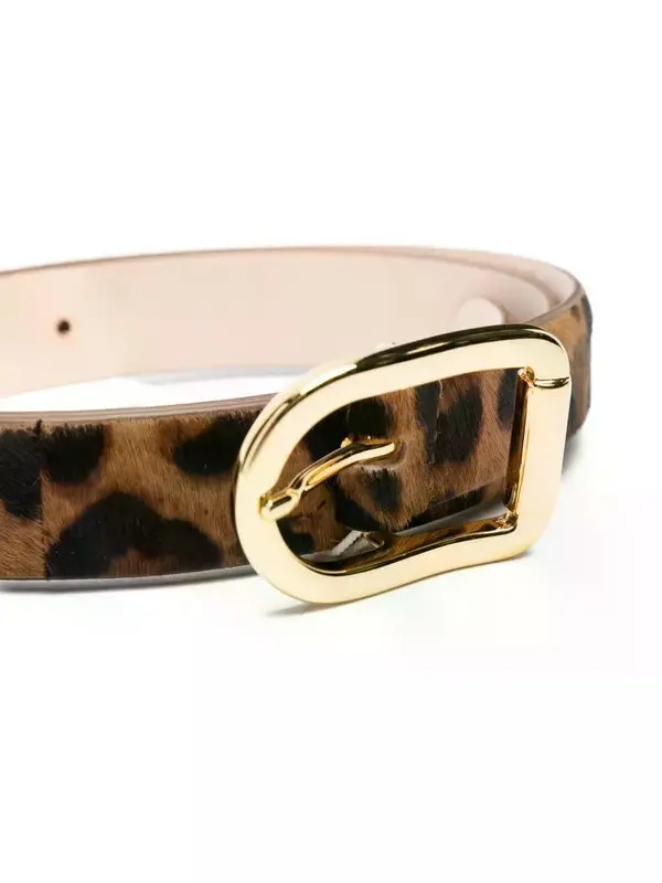 DEHANCHE Mija Animal-print Belt - Neutrals