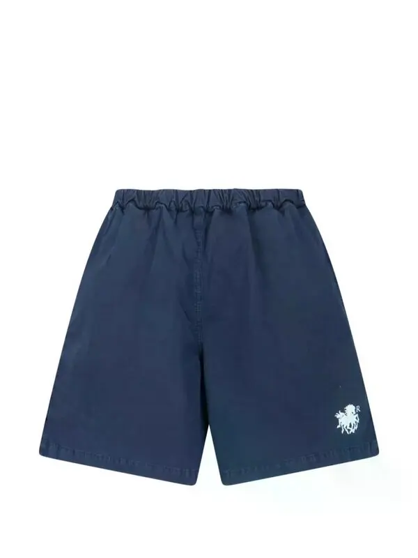 RANRA Keel Shorts With Logo Detail - Blue