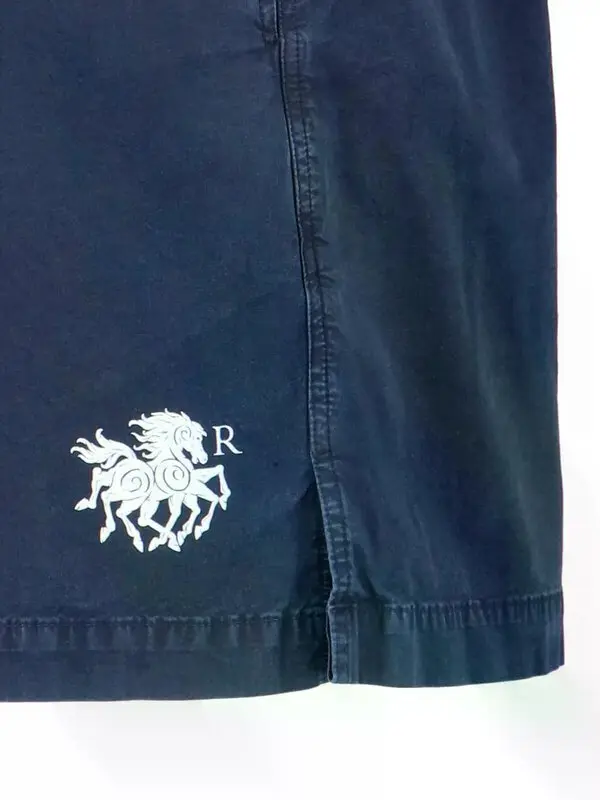 RANRA Keel Shorts With Logo Detail - Blue