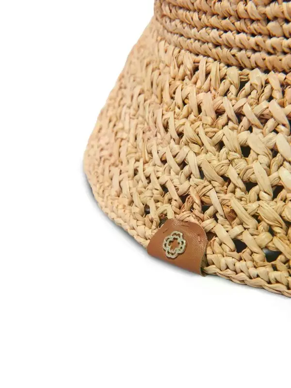 Maje Raffia Bucket Hat - Neutrals