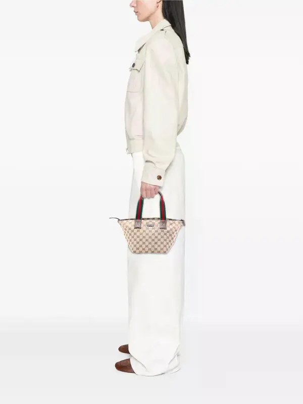 Gucci Gg Canvas Web Handbag