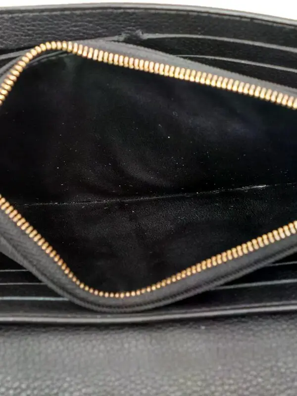 LOUIS VUITTON 2015 Leather Lockme Wallet Long Wallets