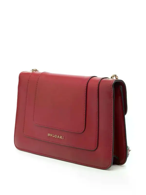BVLGARI 2015-2020 Leather Serpenti Forever Crossbody Bag - Red