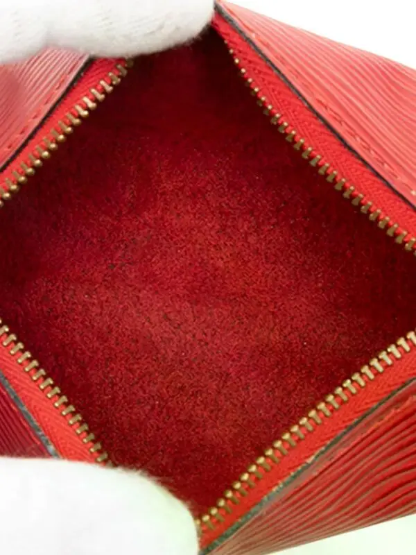 LOUIS VUITTON 1997 Epi Pochette Papillon Handbag - Red