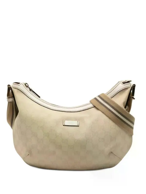 Gucci Gg Canvas Web Crossbody Bag - Neutrals