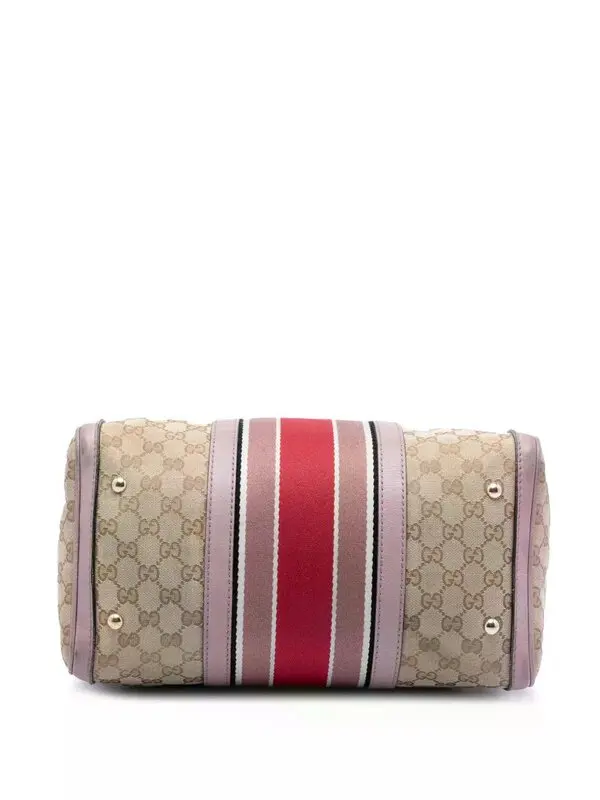 Gucci Gg Canvas Web Joy Boston Bag - Neutrals