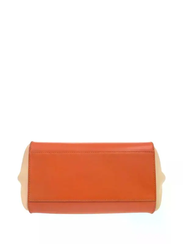 FERRAGAMO Small Tricolor Leather Gancini Sofia Satchel