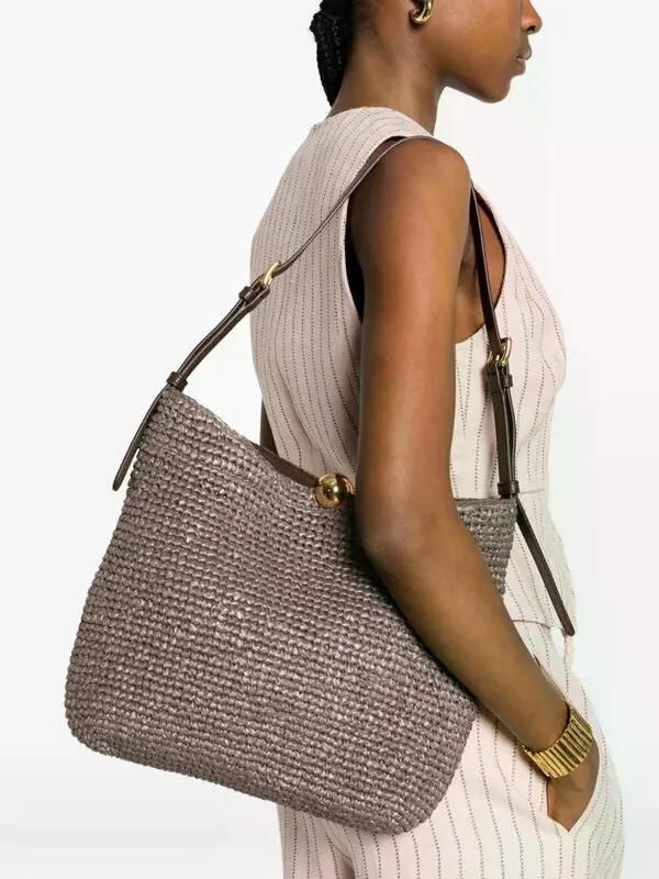 Furla Sfera Soft Woven Top-handle Tote Bag