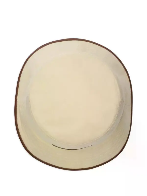 Burberry Logo Gabardine Bucket Hat